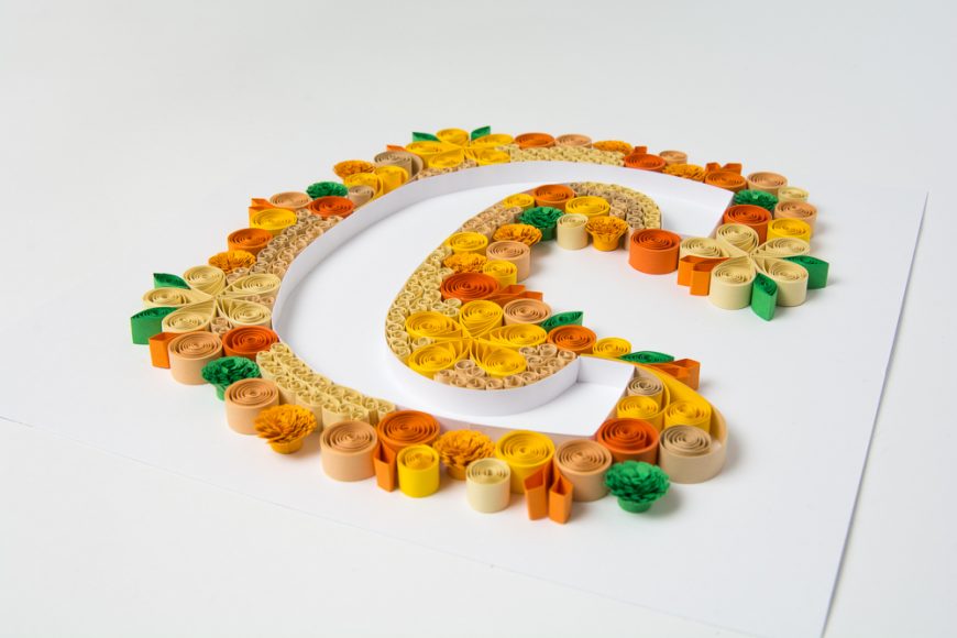 Quilled Letter “C” - Paper Paradise