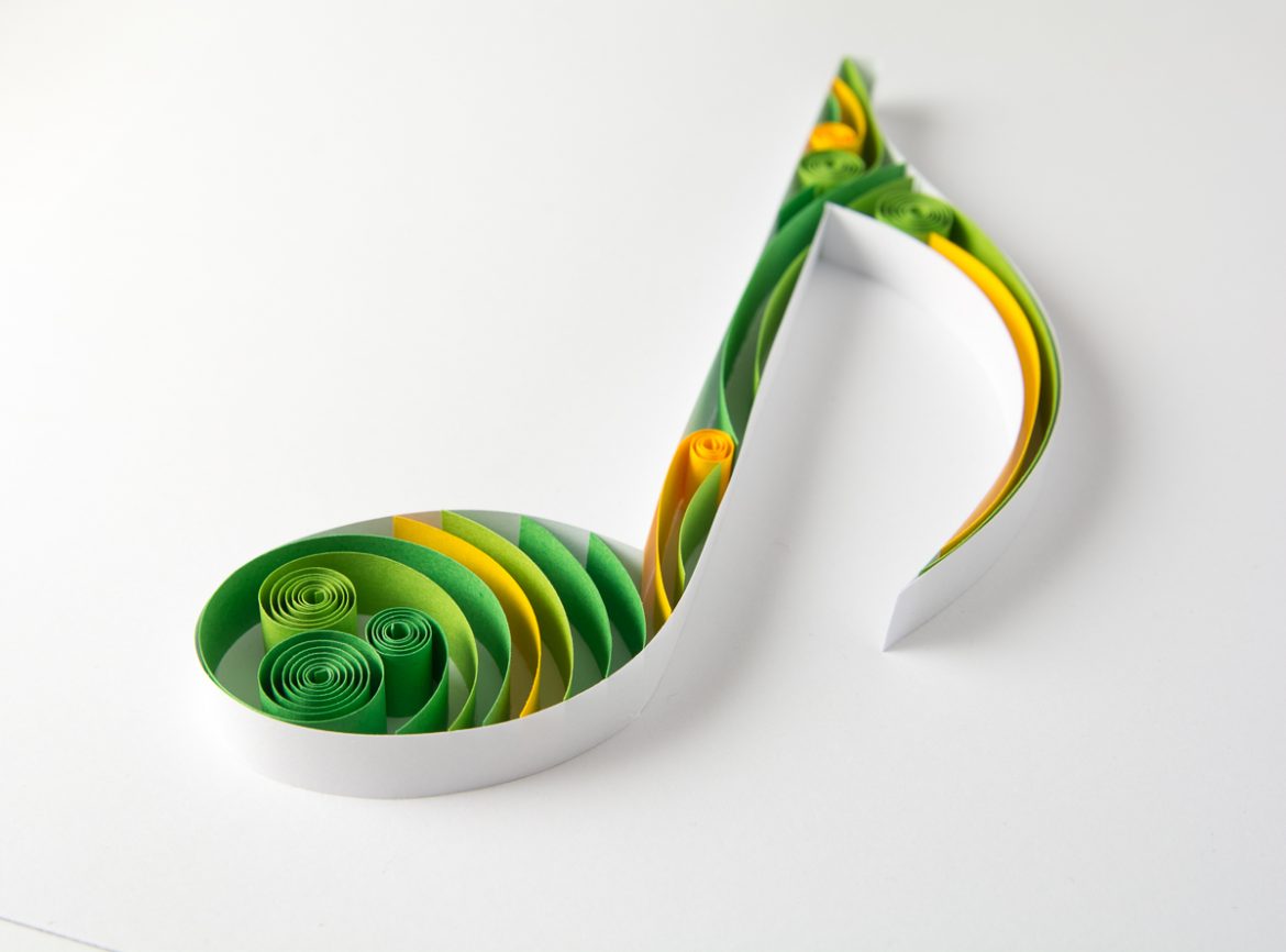 Musical Note Quilling Home Decor - Paper Paradise